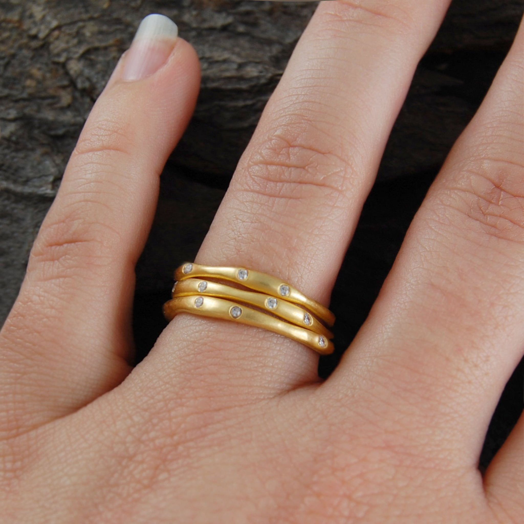 November Birthstone Stackable Ring