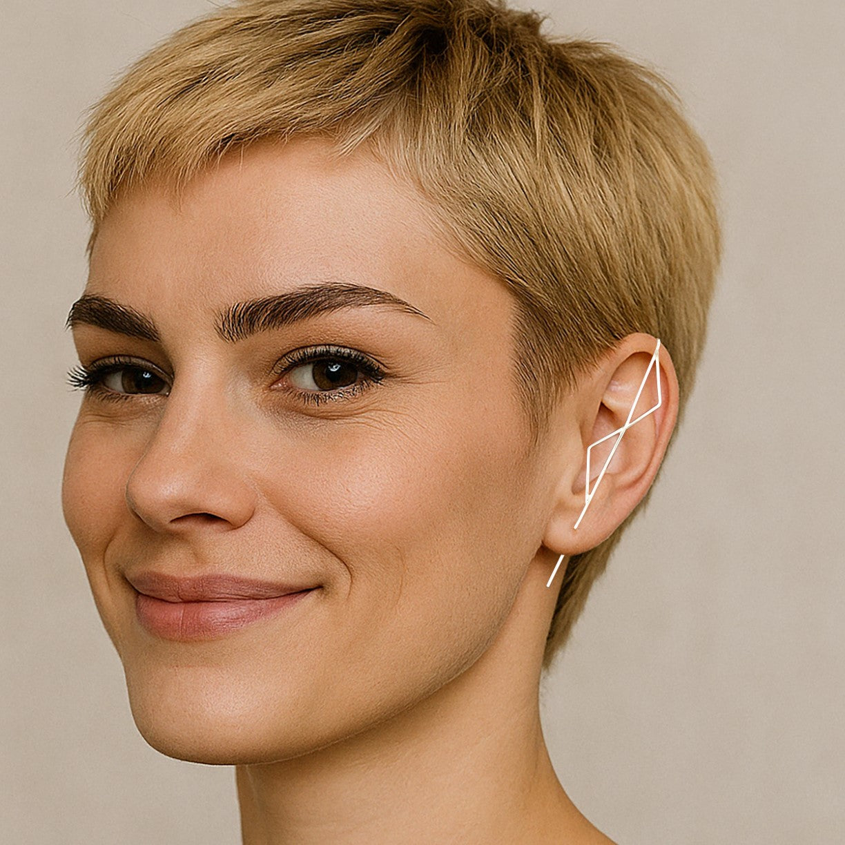 Sterling Silver Double Triangle Ear Climbers – Otis Jaxon Silver Jewellery
