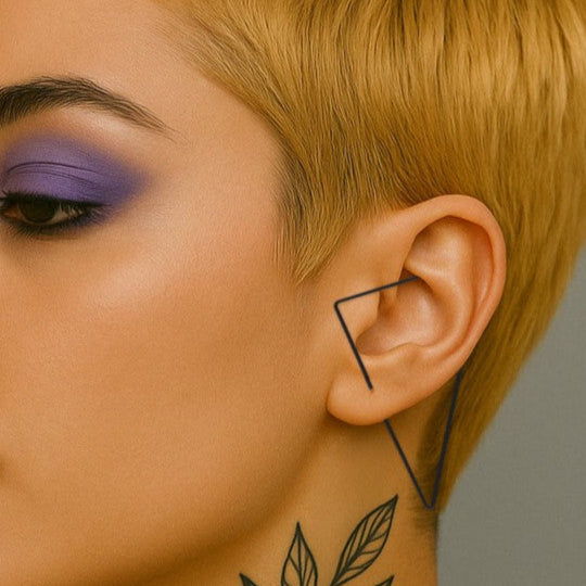 Minimalist Triangle Sterling Silver Ear Cuffs – Otis Jaxon Silver Jewellery