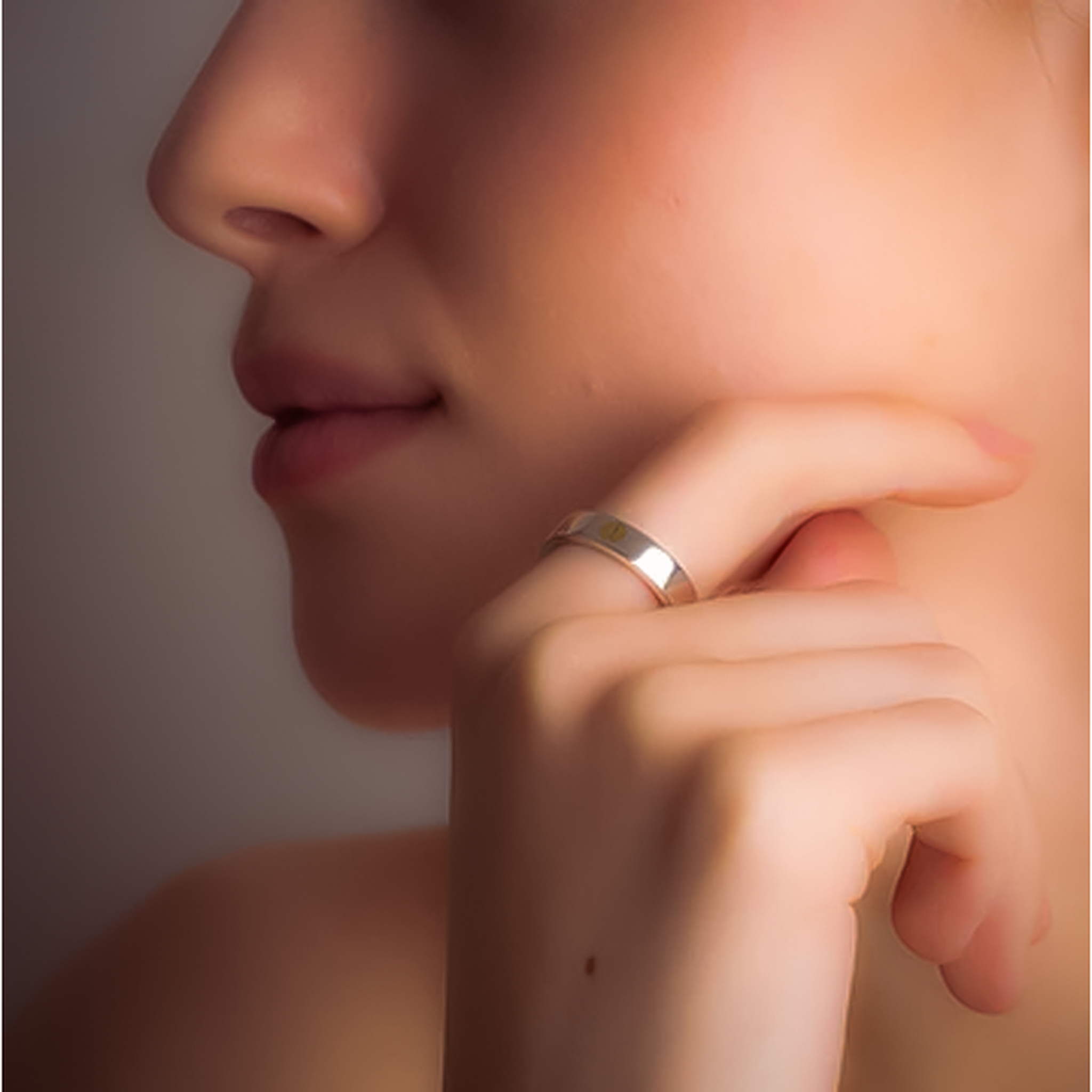 Silver And Gold Inset Screw Rings | Otis Jaxon Jewellery