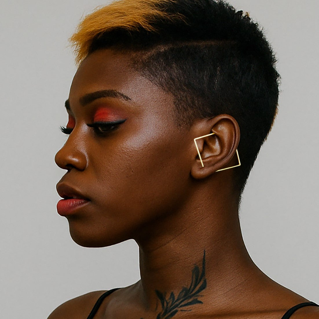 Oxidised Sterling Silver Square Ear Cuff Earring – Otis Jaxon Silver ...