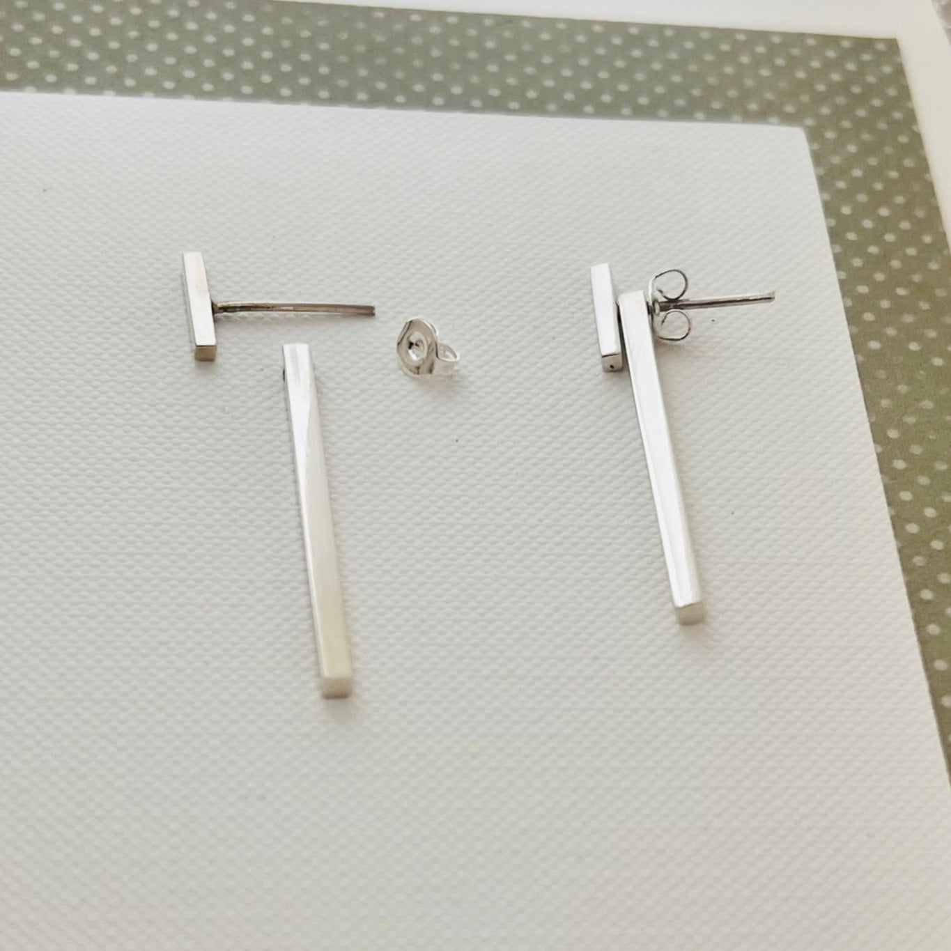 Sterling Silver T Bar Ear Jackets | Otis Jaxon Jewellery