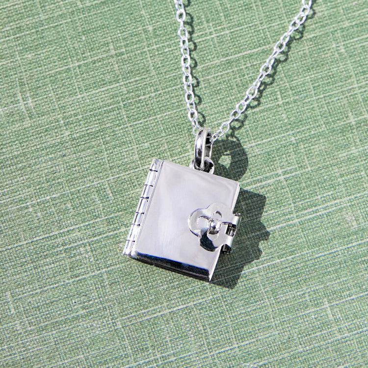 Sterling Silver Book Locket Necklace – Otis Jaxon Silver Jewellery