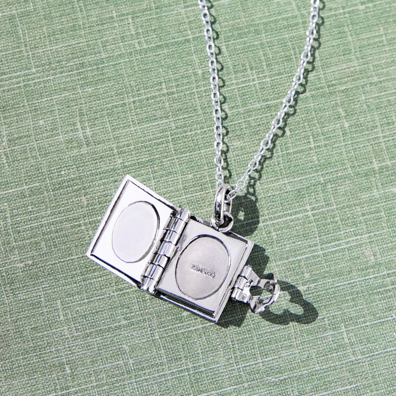 Sterling Silver Book Locket Necklace – Otis Jaxon Silver Jewellery