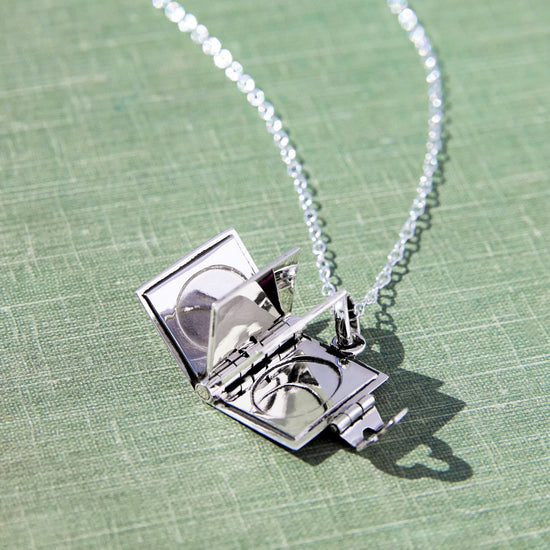 Sterling Silver Book Locket Necklace – Otis Jaxon Silver Jewellery