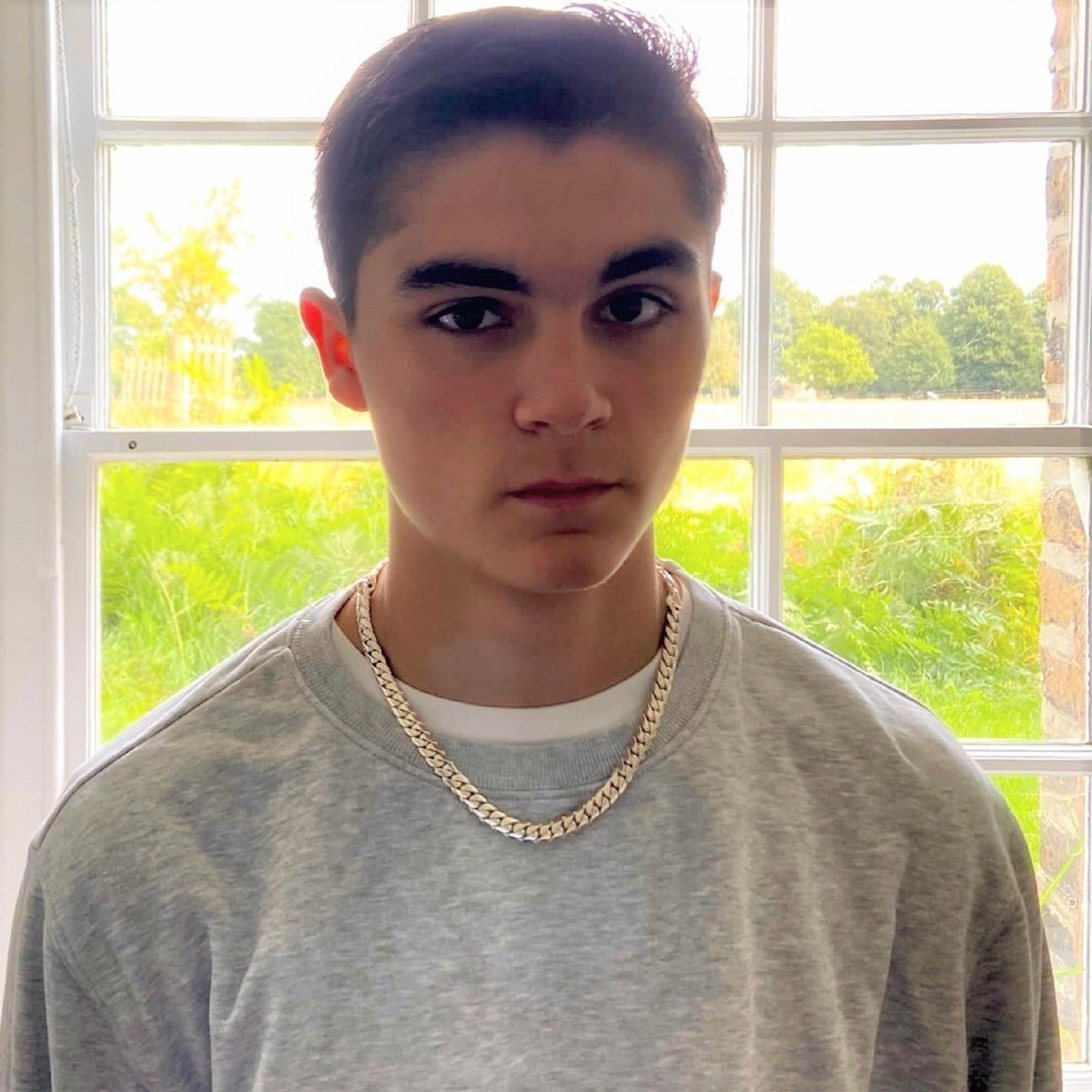 Solid Sterling Silver Mens Curb Chain Necklace | Otis Jaxon Jewellery