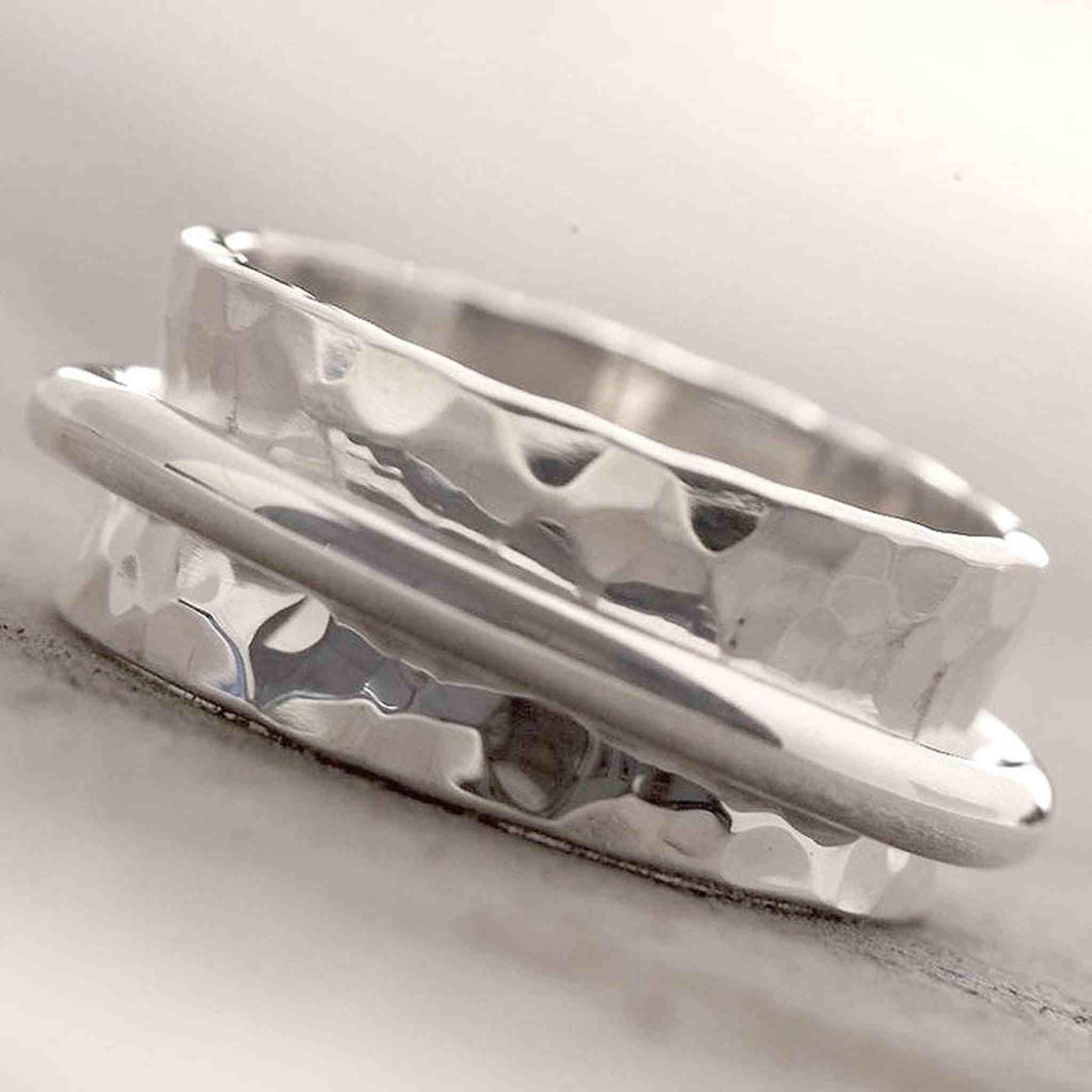 Sterling Silver Handmade Cone Ring | Otis Jaxon Jewellery