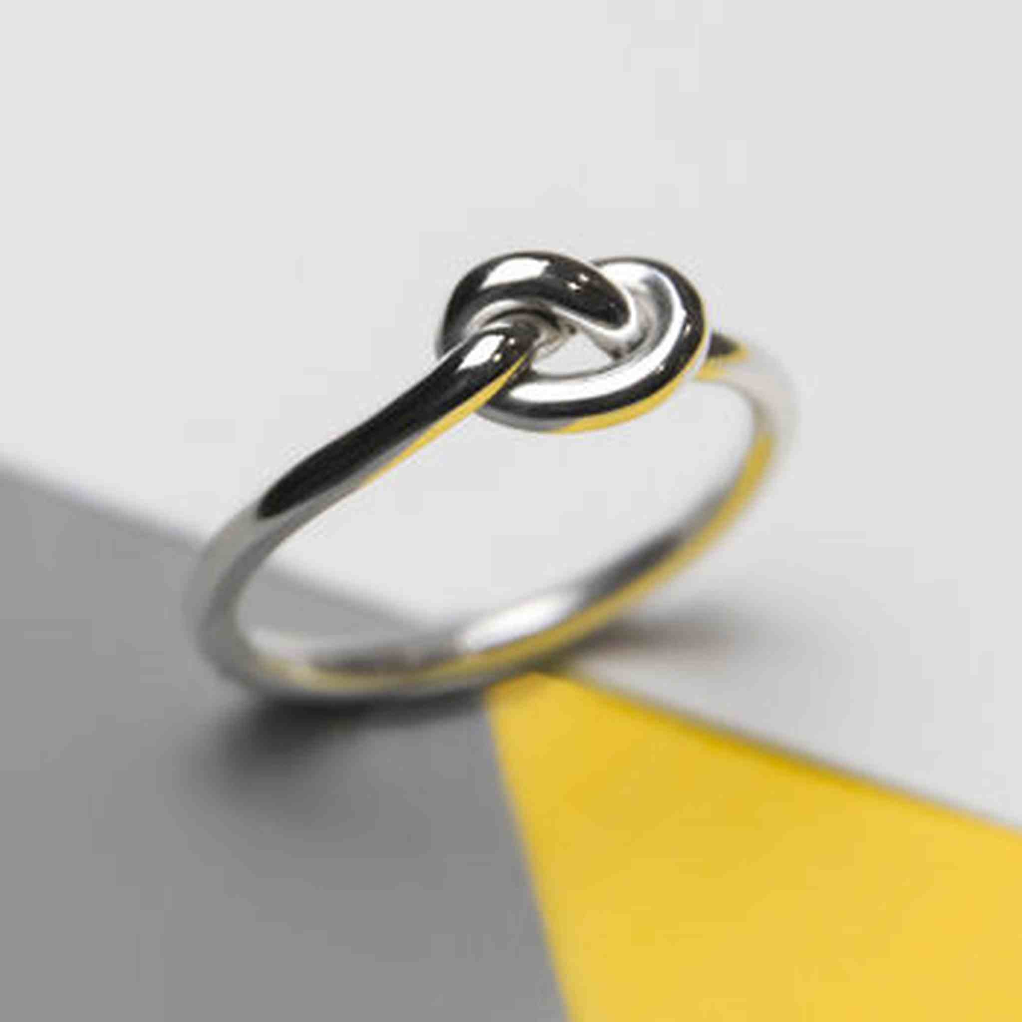 Friendship Knot Sterling Silver Promise Ring – Otis Jaxon Silver Jewellery