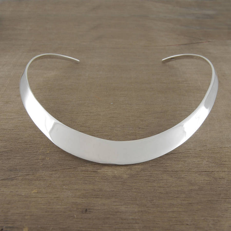 Solid Chunky Silver Choker Necklace – Otis Jaxon Silver Jewellery